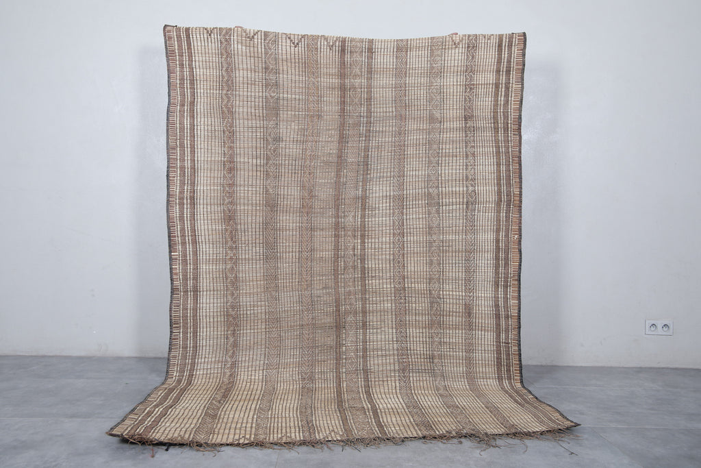 Vintage Tuareg Rug - 5.8 x 8.5 Feet | Rustic Desert Design – TUAREG MAT