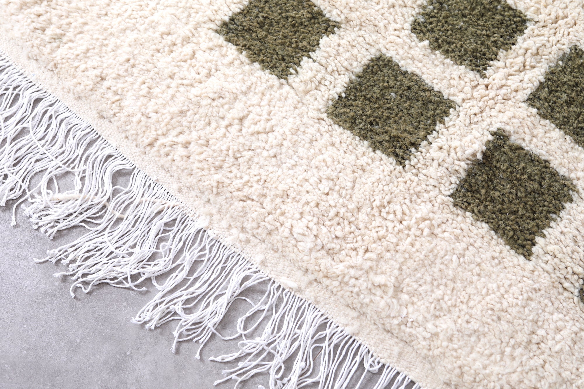 Authentic Ivory Berber Rug - Custom Wool Area Carpet – TUAREG MAT